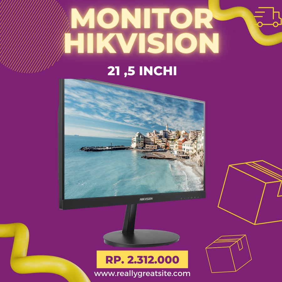Jual HIKVISION Monitor DS-D5022FN-C 22inch BORDERLESS FULL HD HDMI VGA ...