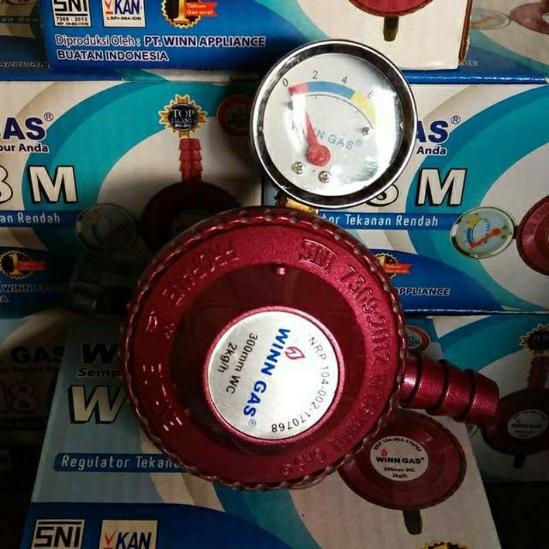 Jual Winn Gas , W 18 M , Win Gas Regulator Gas LPG + Meter | Shopee ...