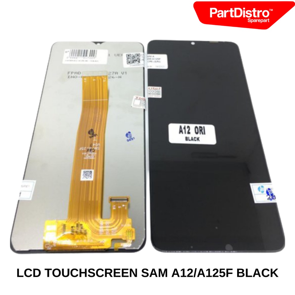 Jual LCD TOUCHSCREEN SAMSUNG A12/A125F BLACK | Shopee Indonesia