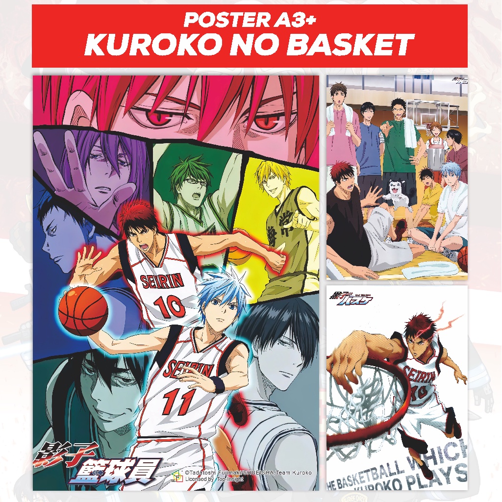 Jual Poster Kuroko no Basket Anime Ukuran A3+ - Kuroko Kagami Akasi ...