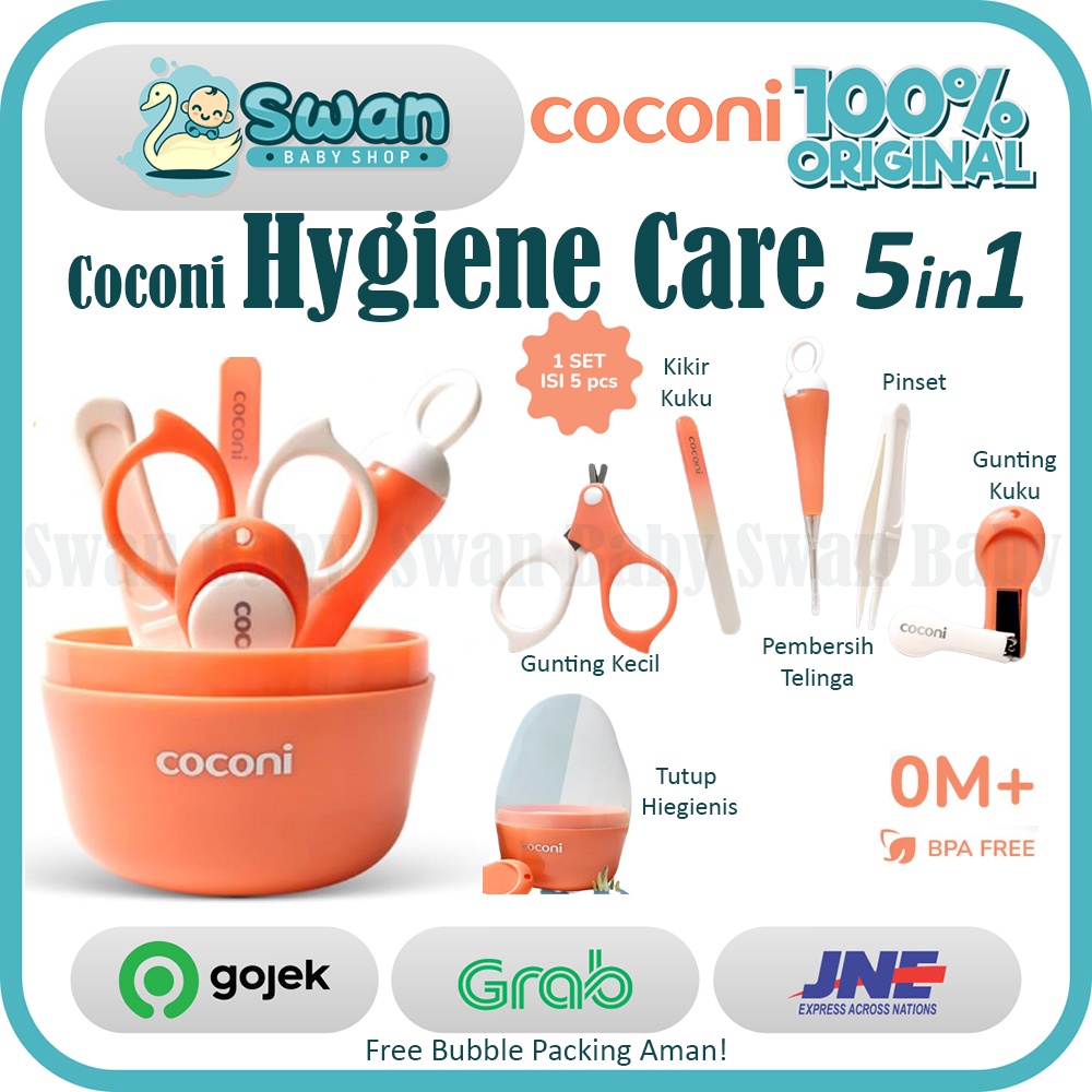 Jual Coconi Baby Hygiene Care Kit 5in1 / Gunting Kuku Bayi Set | Shopee ...