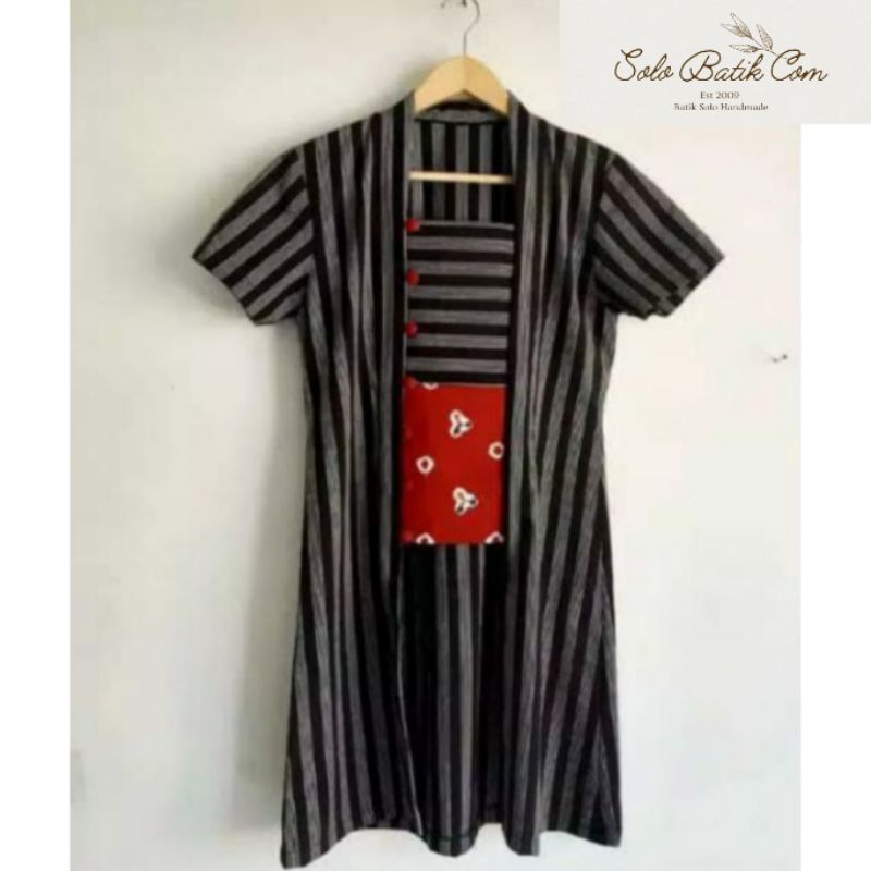 Jual KUTU BARU PANJANG JUMPUTAN LURIK ATASAN BATIK BLUS WANITA SOLO | Shopee Indonesia