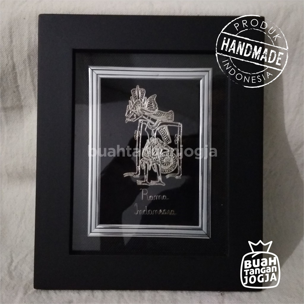 Jual Wayang Lapis Perak - Kerajinan Khas Kotagede Jogja - Frame 42x49 cm | Shopee Indonesia