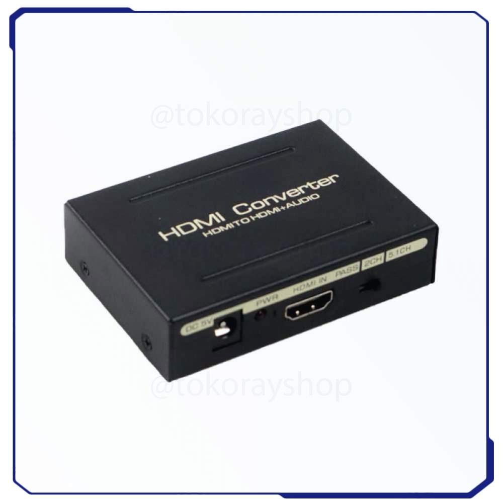 Jual Audio Splitter 3 in 1 HDMI to HDMI Optical SPDIF RCA Converter ...