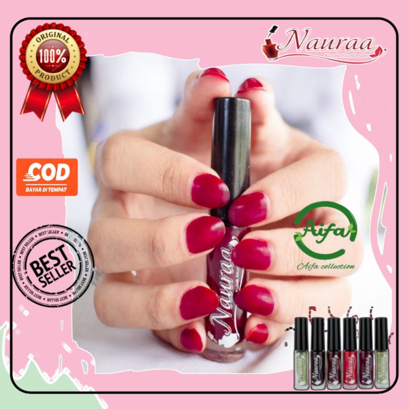 Jual Nauraa Kutek Muslimah Nail Henna Kuku Halal BPOM | Shopee Indonesia