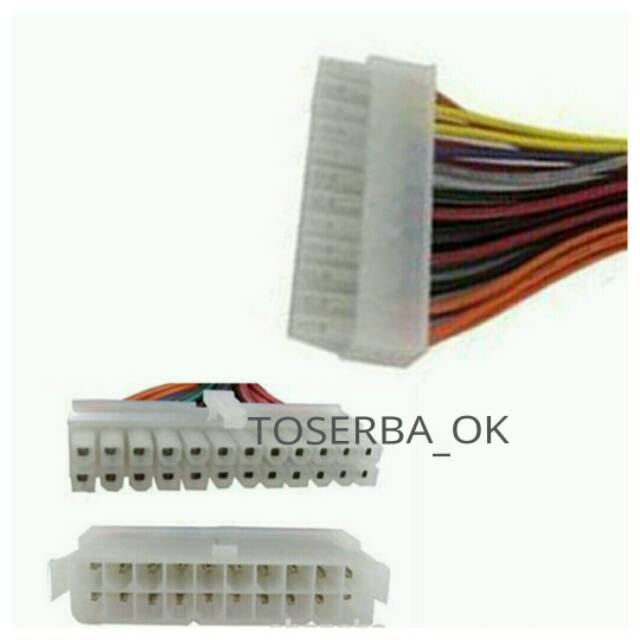 Jual KABEL POWER SUPPLY ATX 24 PIN FEMALE TO 24 PIN FEMALE | Shopee ...