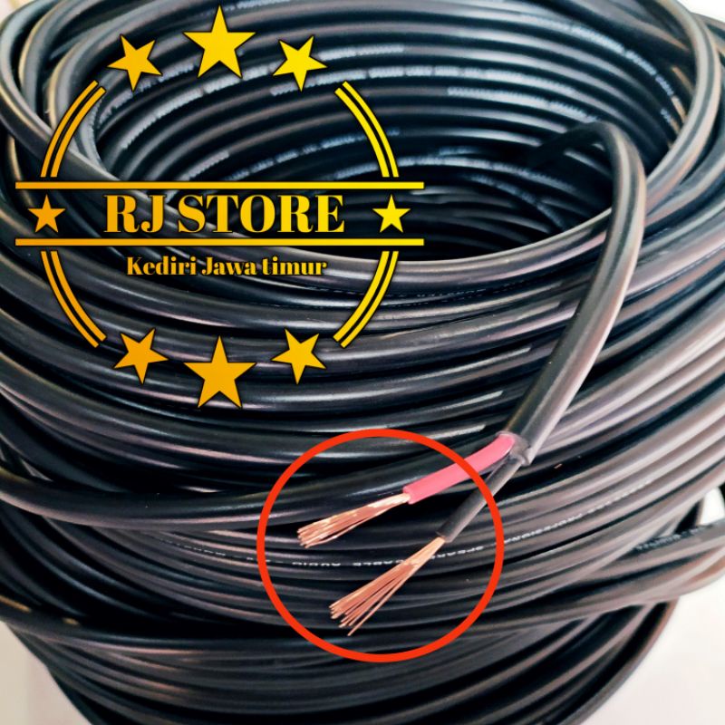Jual KABEL LISTRIK SERABUT 2X0,75 TEBAL HITAM PERMETER | Shopee Indonesia