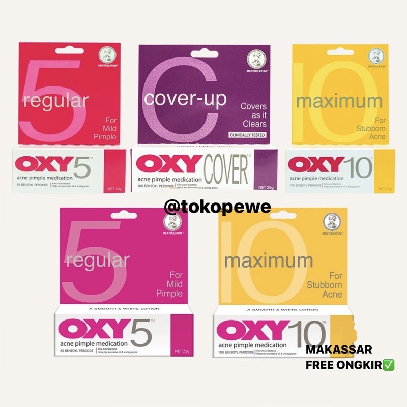 Jual Oxy 5 Oxy 10 Oxy Cover | Oxy5 Oxy10 Acne Pimple Medication/ oxy ...