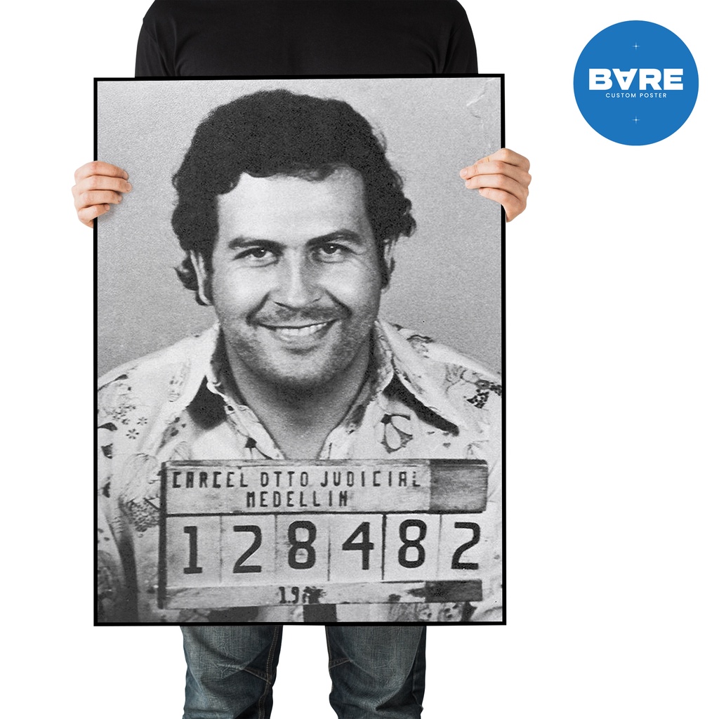 Jual Frame + Poster Band A3/A4 Hiasan Dinding PABLO ESCOBAR Frame Blok ...