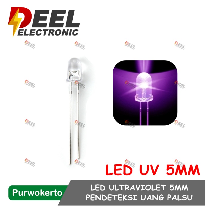 Jual LED ULTRAVIOLET 5MM DETEKSI UANG PALSU ANTI NYAMUK LED F5 UV 5MM | Shopee Indonesia