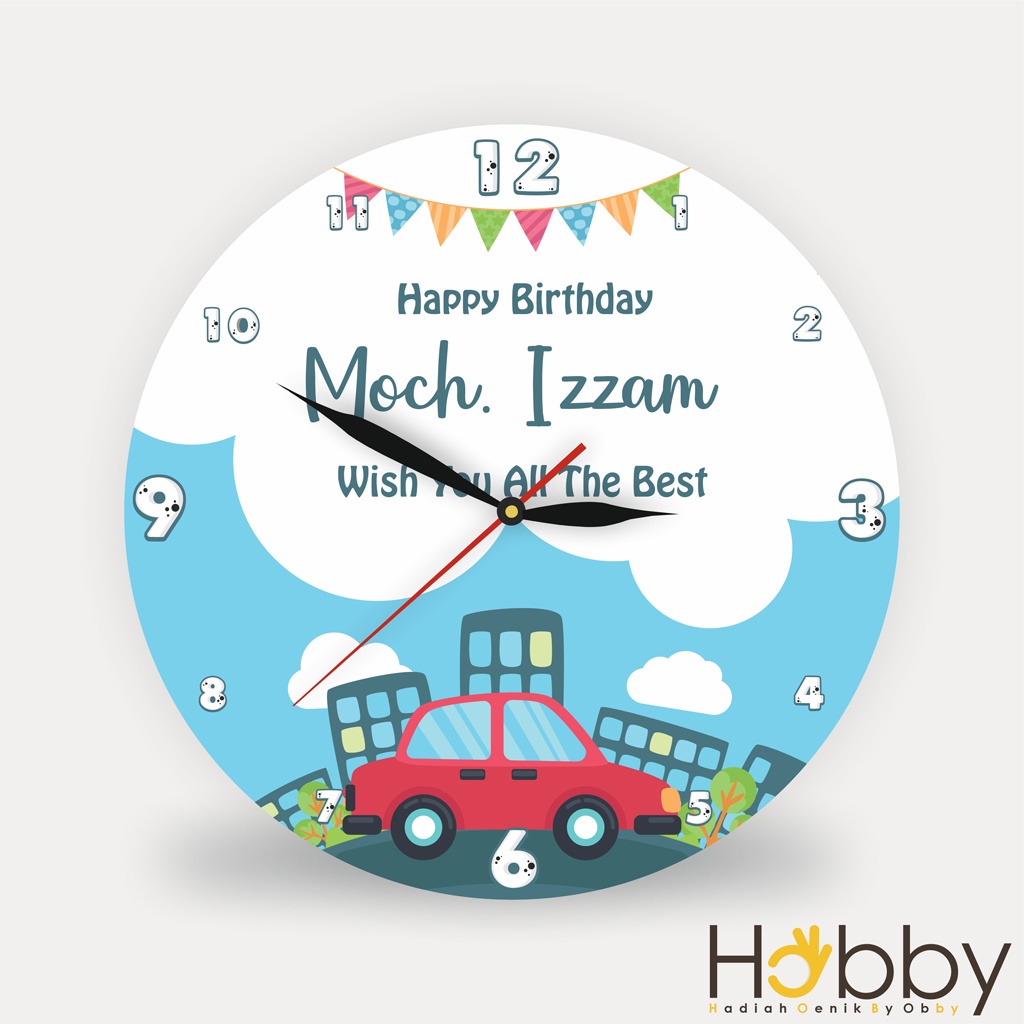 Jual JAM DINDING CUSTOM UNIK NAMA TANGGAL KADO ULTAH KAYU SOUVENIR ...