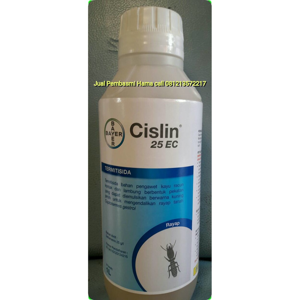 Jual CISLIN 25 EC Proteks Basmi RAYAP Tanah Coptotermes gestroi pd ...