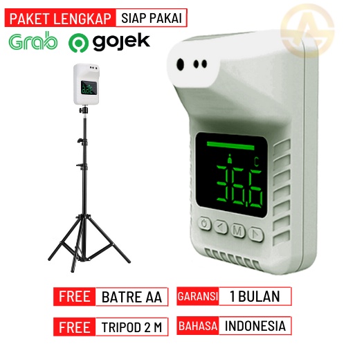 Jual Thermometer Infrared Standing Otomatis Non Kontak Termometer ...
