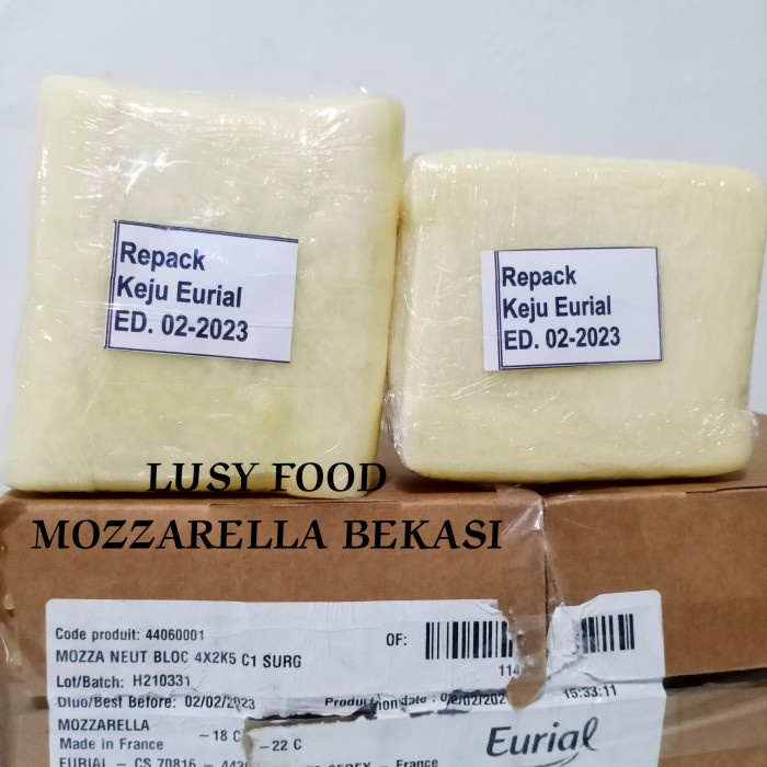 Jual Keju mozzarella Eurial Block 1kg | Shopee Indonesia