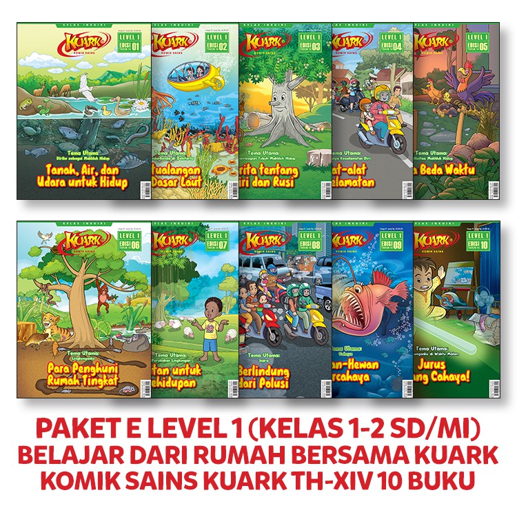 Jual KUARK Paket E Belajar di Rumah Tahun XIV Level I (10 edisi random) | Shopee Indonesia