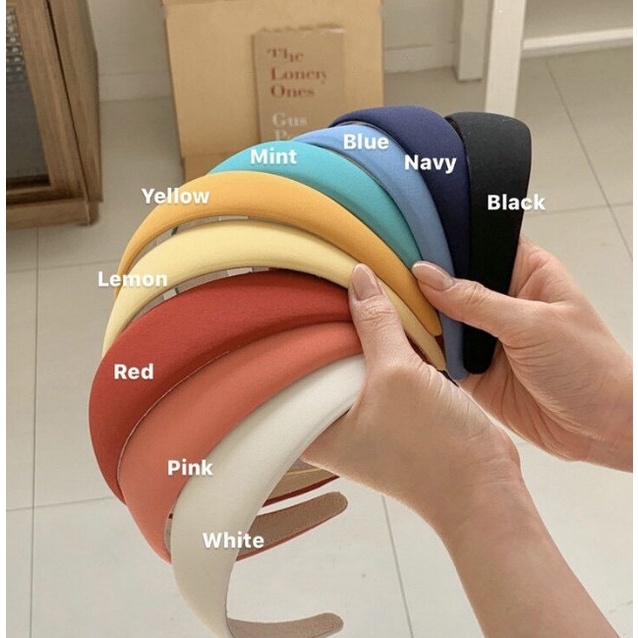 Jual Bando Bandana Busa Korea / Bando Fluffy Rata / Bando Poni Wanita ...