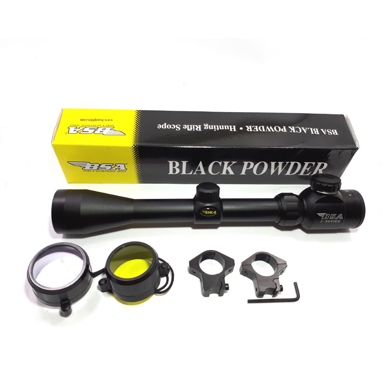 Jual BSA 3-9x40EG Black Powder Telescope Tele | Shopee Indonesia