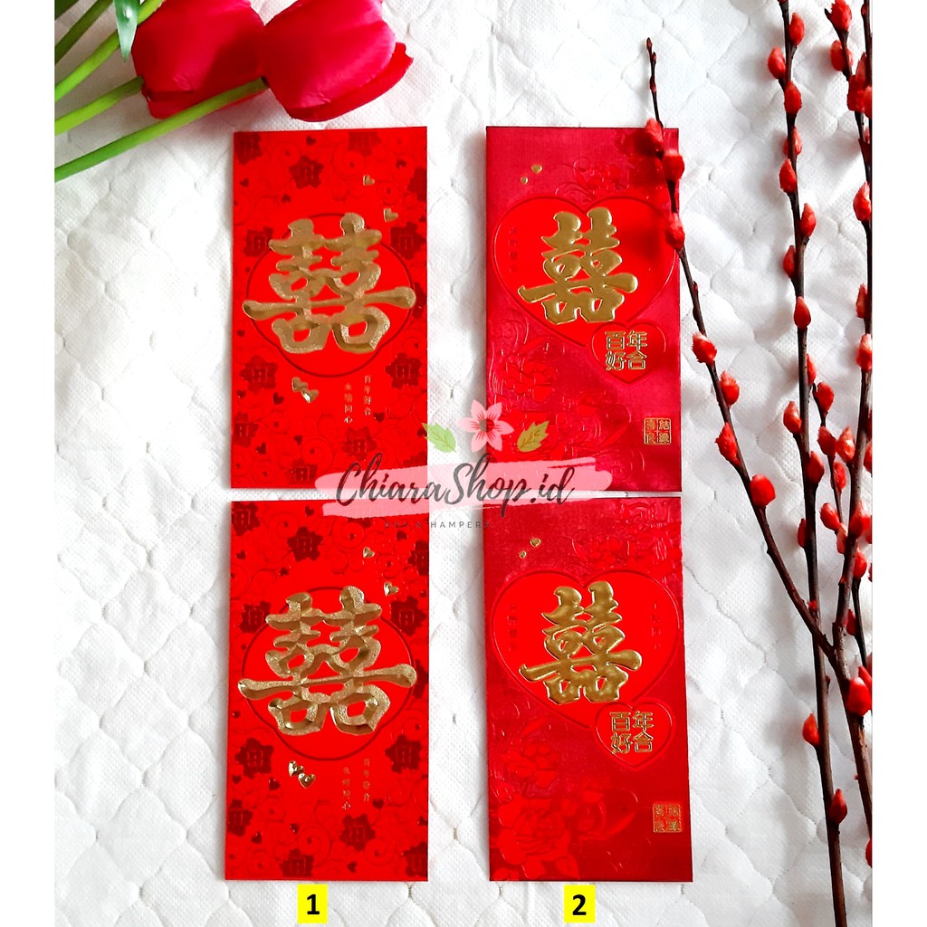 Jual Angpao/ Angpau Shuang Xi/ Angpau Sangjit Besar / Angpau Pernikahan ...