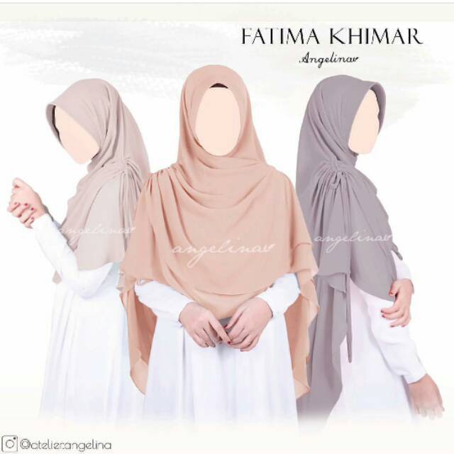 Jual Fatima Khimar By AA Atelier Angelina Baju Fashion Muslim Shabrina ...