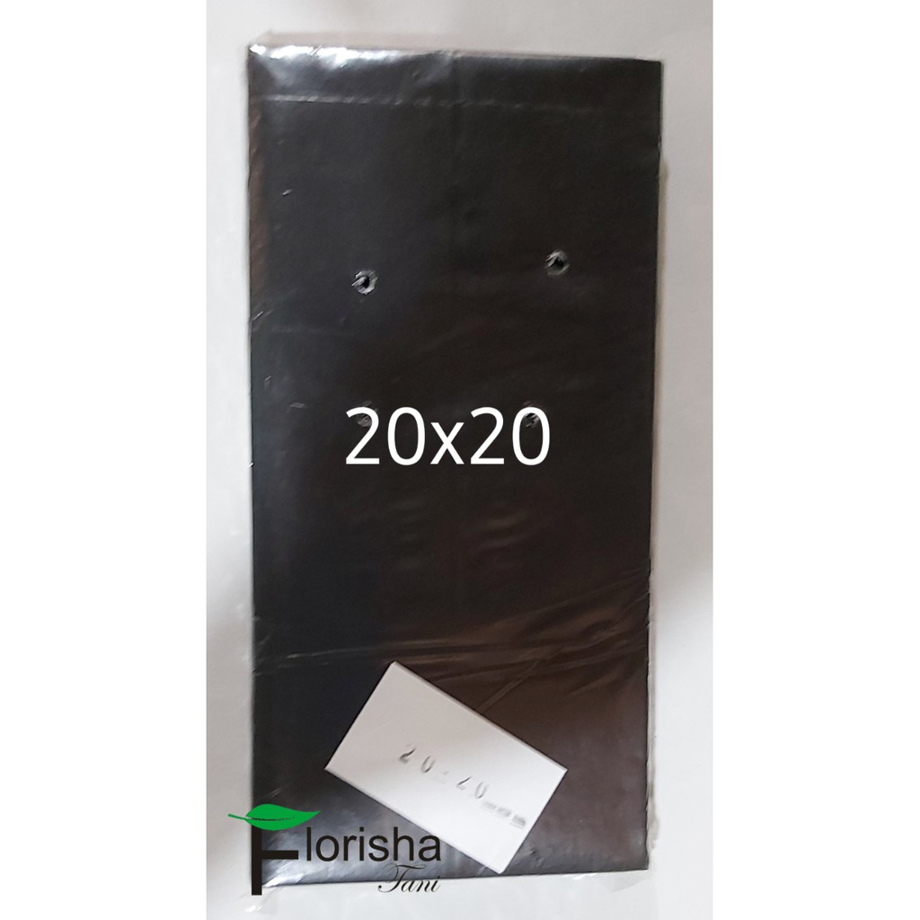 Jual Pollybag Ukuran 20x20 Hitam | Shopee Indonesia