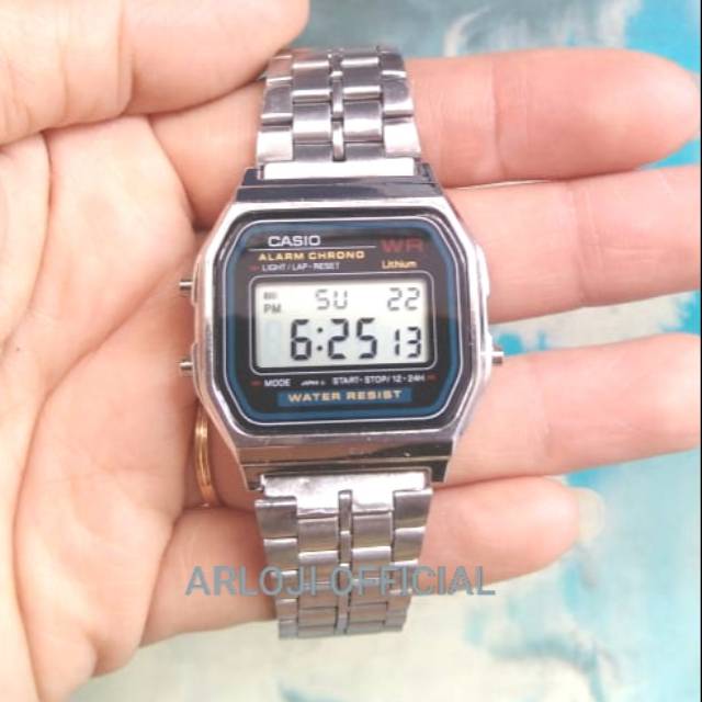 Jual Jam tangan Casio digital Stainless Silver | Shopee Indonesia