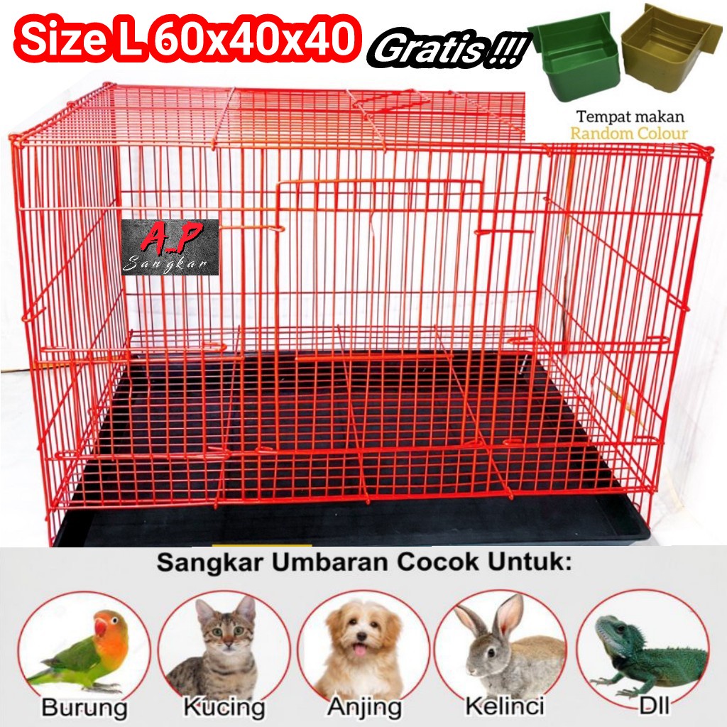 Jual SANGKAR KANDANG BURUNG SIZE L DAN M KANDANG BURUNG LOVEBIRD PARKIT ...