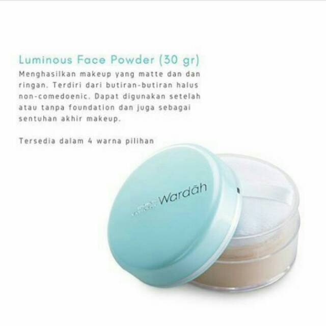 Jual Wardah Luminous Face Powder | Shopee Indonesia