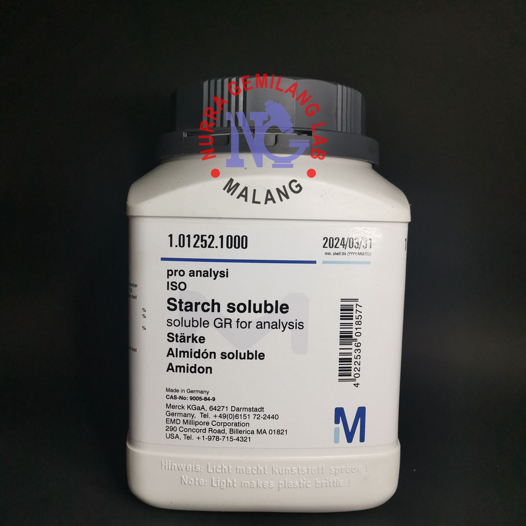 Jual Starch Soluble / Amilum Analis MERCK ecer | Shopee Indonesia