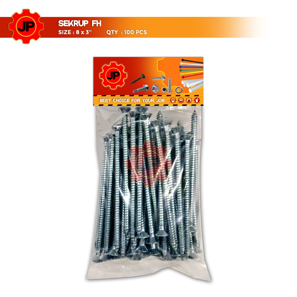Jual SEKRUP FH 8 x 3 - SKRUP FH 8x3 BAUT TAPPING ISI 100 PCS | Shopee ...