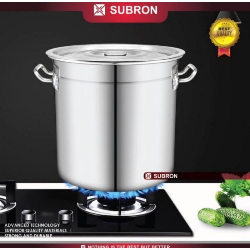 Jual SUBRON Stock Pot 60cm Besar Tebal Panci Sup Tinggi Multifungsi ...
