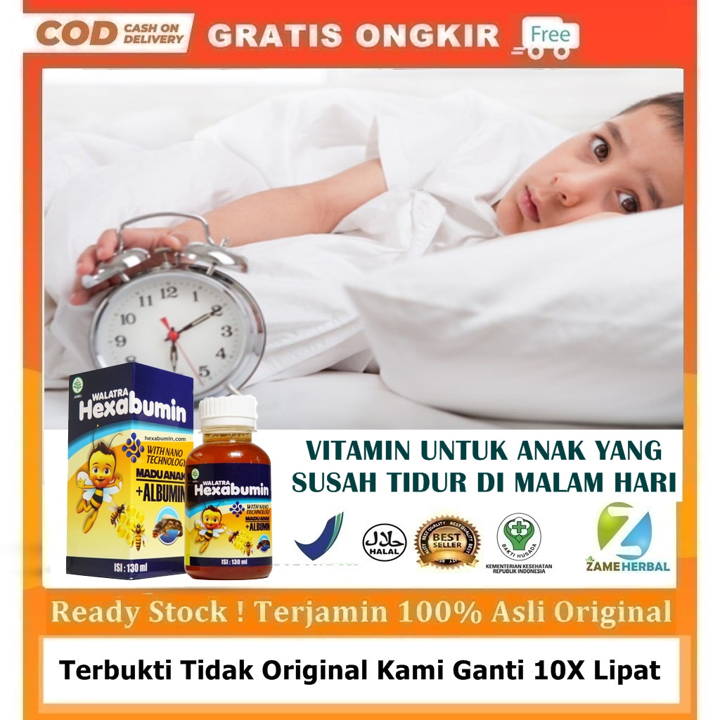 Jual Obat Insomnia Anak (Madu+Albumin) Anak Susah Tidur Malam Vitamin ...