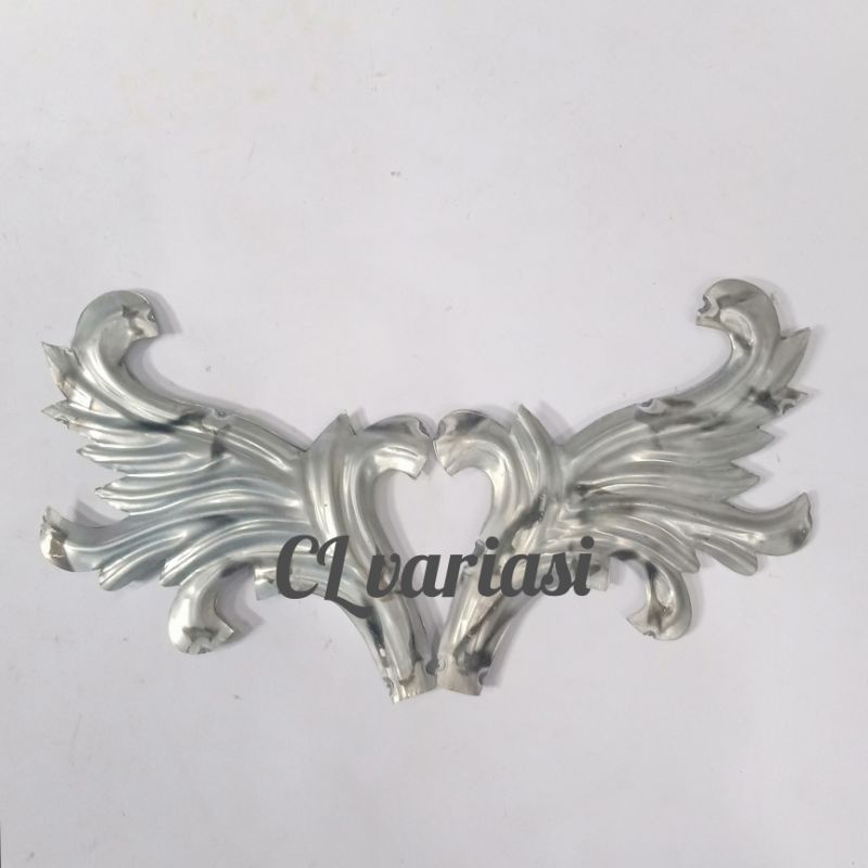 Jual daun alferom rembyak plat besi 2muka ornamen aksesoris pagar besi ...