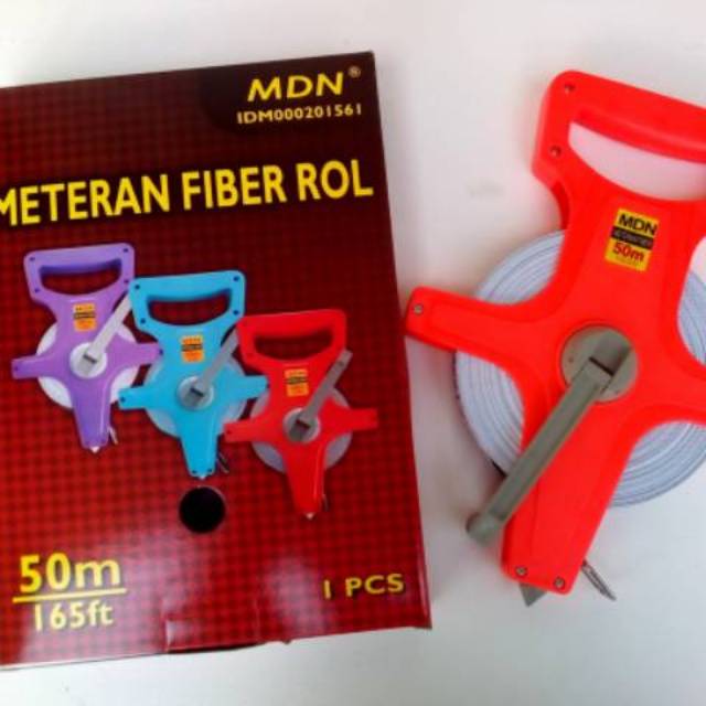 Jual Meteran Tancap / Meteran Tanah 50M/METERAN ROLL FIBER GLASS ...