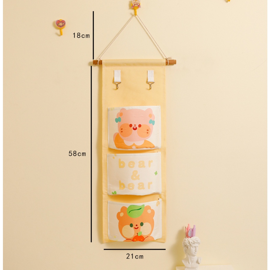 Jual Gantungan Dinding 3 Susun dan 7 Susun Cartoon Kelinci Beruang ...