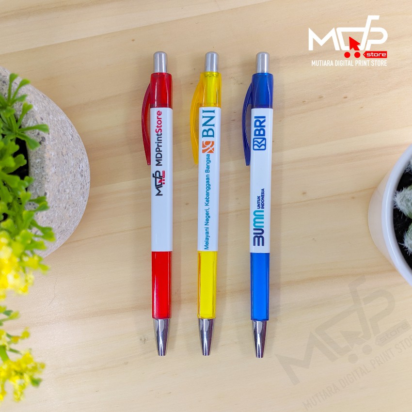 Jual PULPEN CUSTOM PRINT 1 SISI PENA KOTAK PULPEN CARINEX SOUVENIR ...