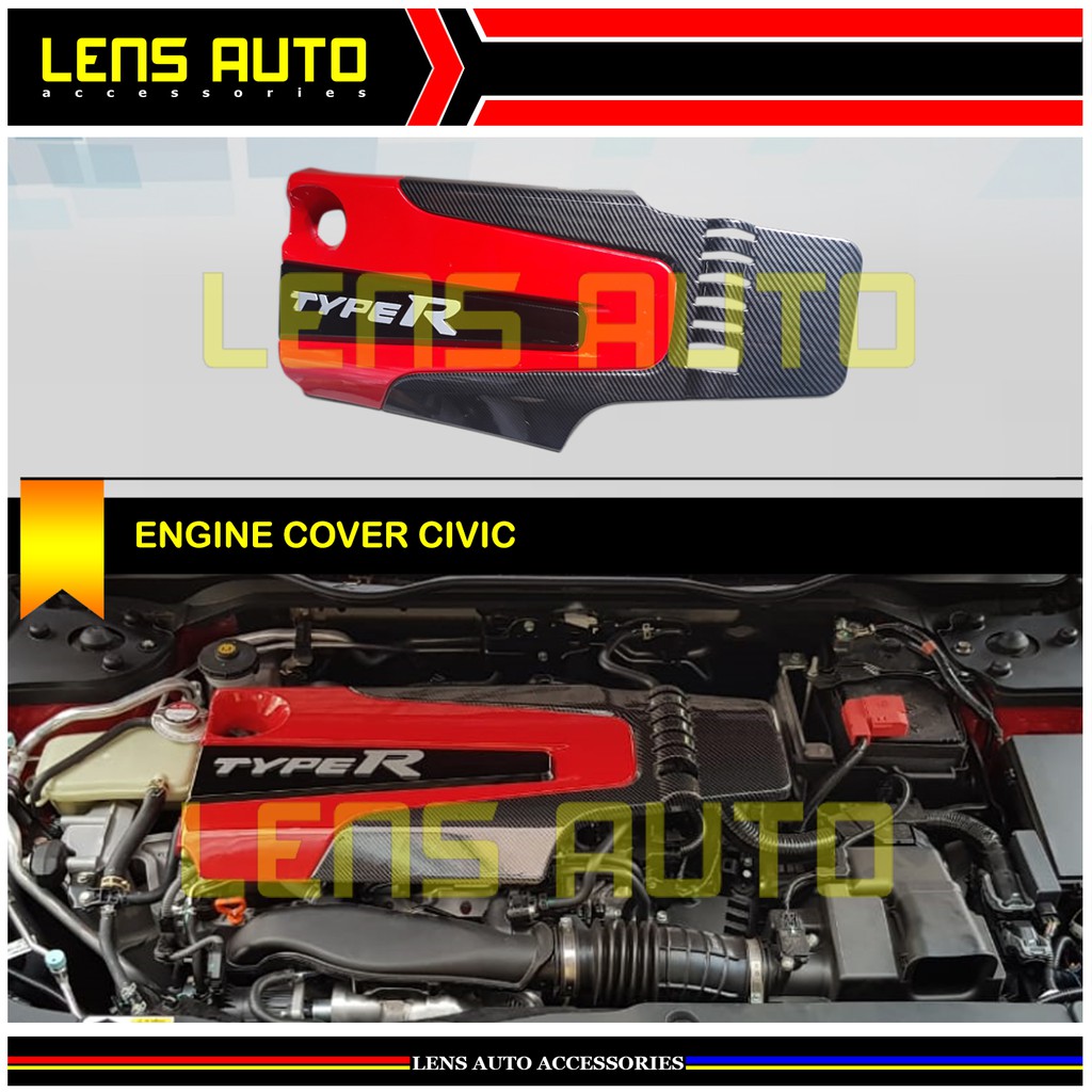 Jual ENGINE COVER HONDA CIVIC TURBO TYPE R SEDAN HATCHBACK - COVER ...