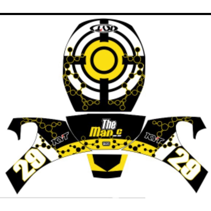 Jual stiker decal helm full face | Shopee Indonesia