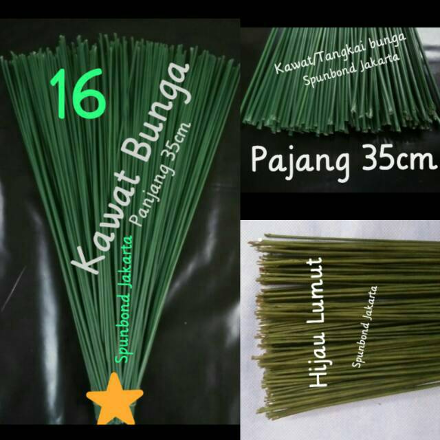 Jual Kawat bunga No.16/ kawat flower/ tangkai bunga/ Pcs | Shopee Indonesia
