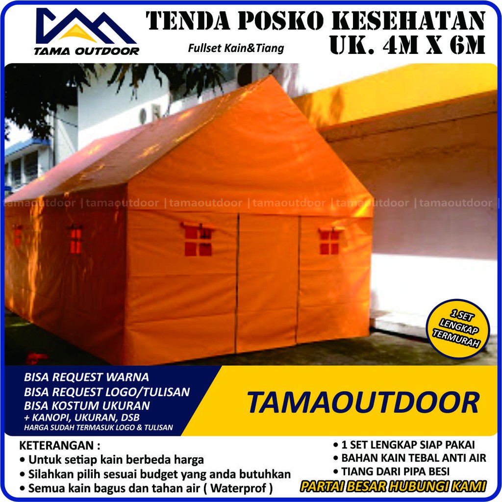 Jual Tenda Posko Unicef Basarnas - Uk. 4M x 6M Rakit Tamaoutdoor ...