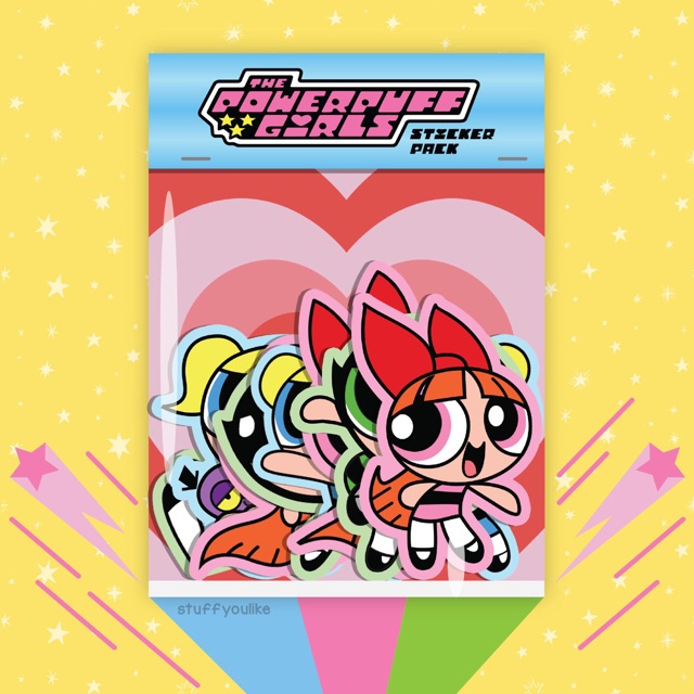 Jual POWERPUFF GIRLS STICKER PACK | Shopee Indonesia
