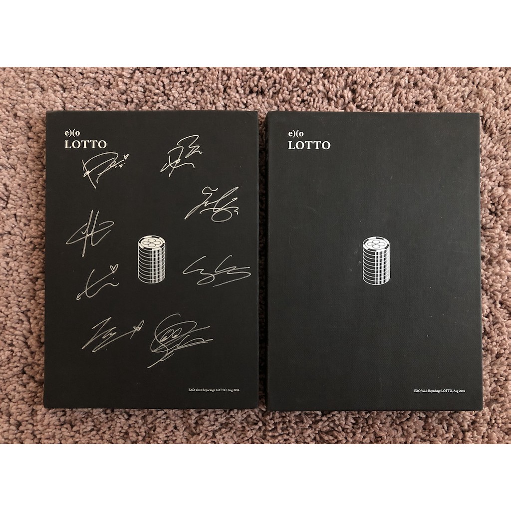 Jual EXO - Lotto 3rd Repackage Album (SIGNED OFFICIAL) | Shopee Indonesia