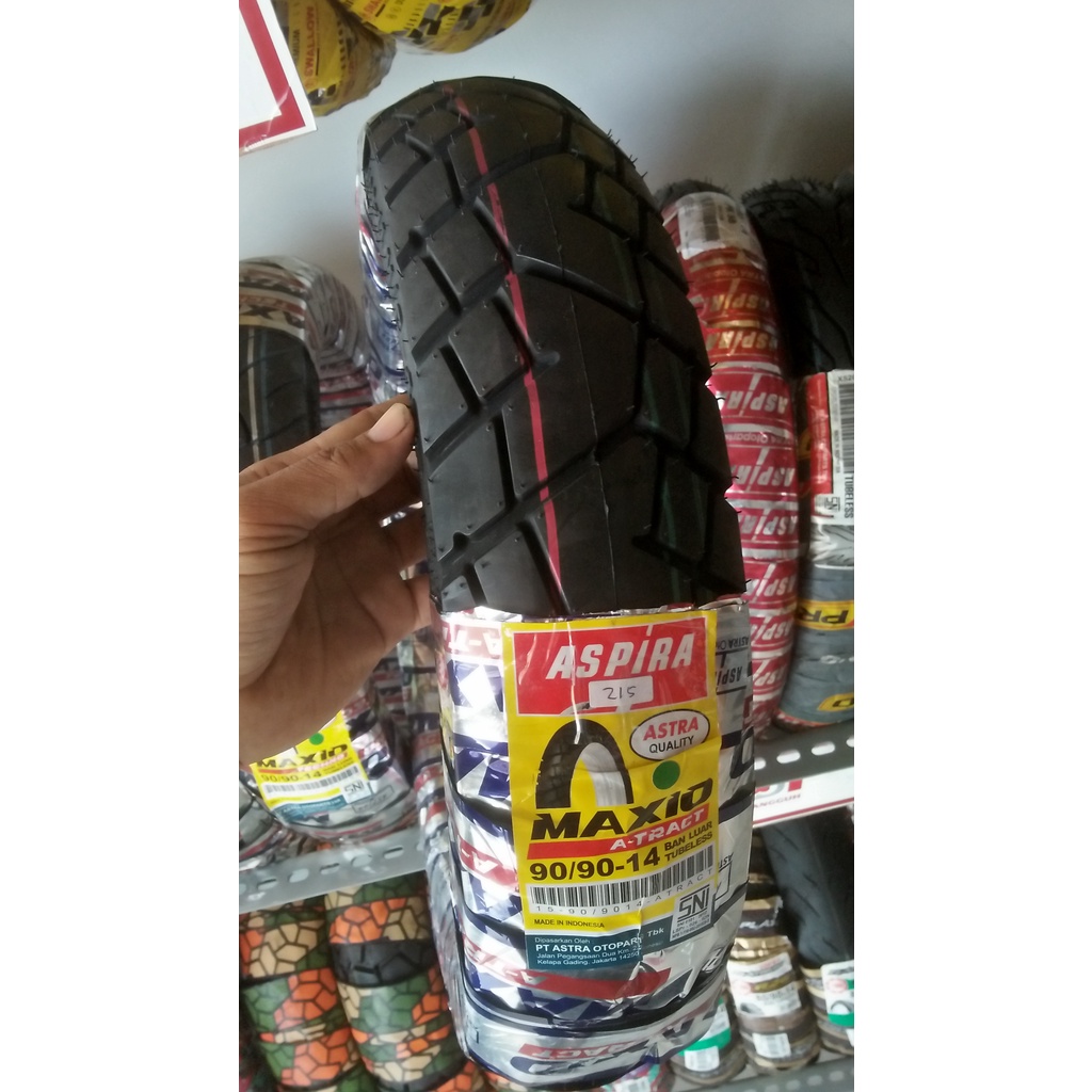 Jual Ban Semi Trail Aspira Maxio Atrack ring 14 Tubeless ORI Ban motor matic beat vario mio ...