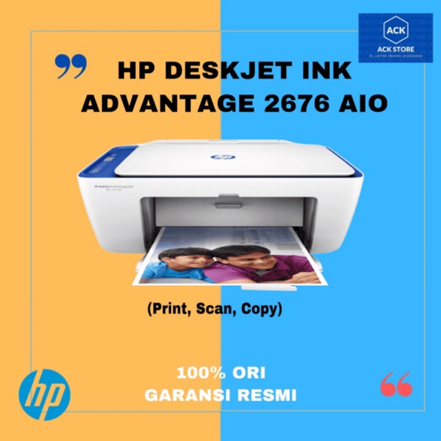 Jual Printer HP 2676 DeskJet Ink Advantage AIO ( Print Scan Copy Wifi ...