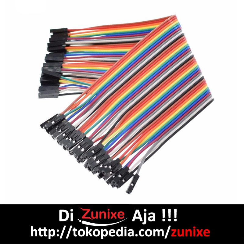 Jual KABEL JUMPER DUPONT 20CM 10 BUAH FEMALE - FEMALE ARDUINO UNO MEGA ...