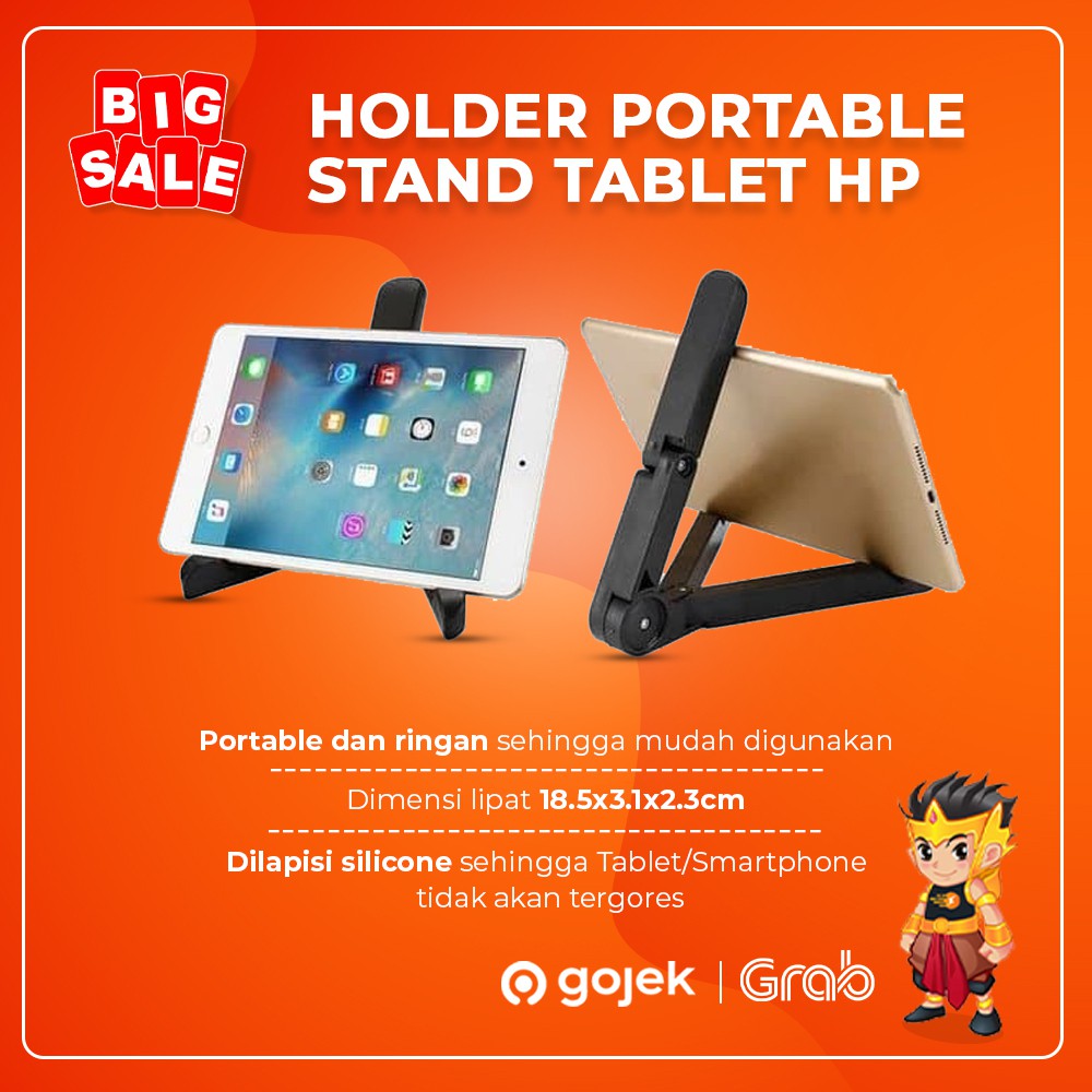 Jual Holder Portable Stand Ipad Tablet HP Penyangga Fleksibel ...