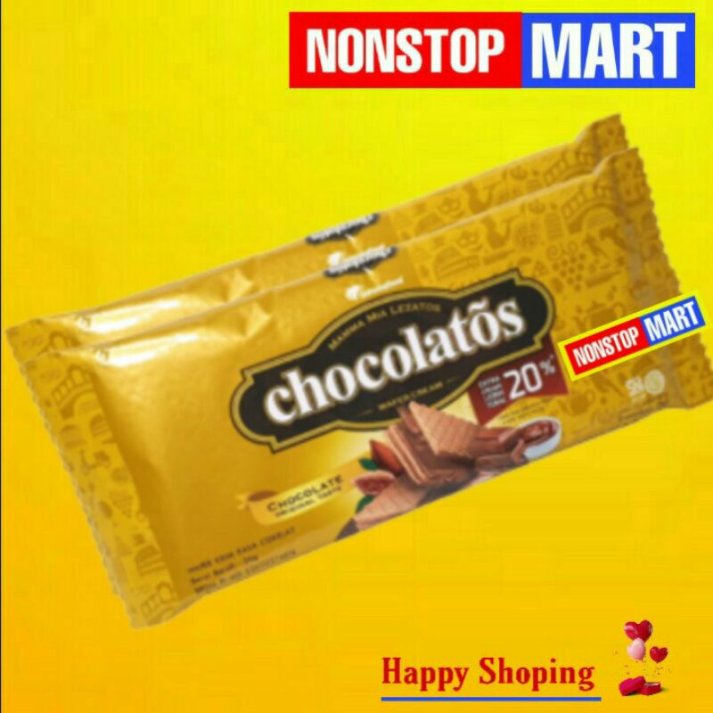 Jual CHOCOLATOS 1000 wafer original cream 1 pack isi 10 x 22gr | Shopee ...
