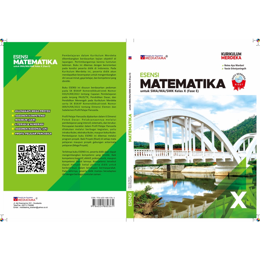 Jual ESENSI Matematika SMA/MA Kelas X (Fase E) Kurikulum Merdeka Buku Berbasis Riset | Shopee ...