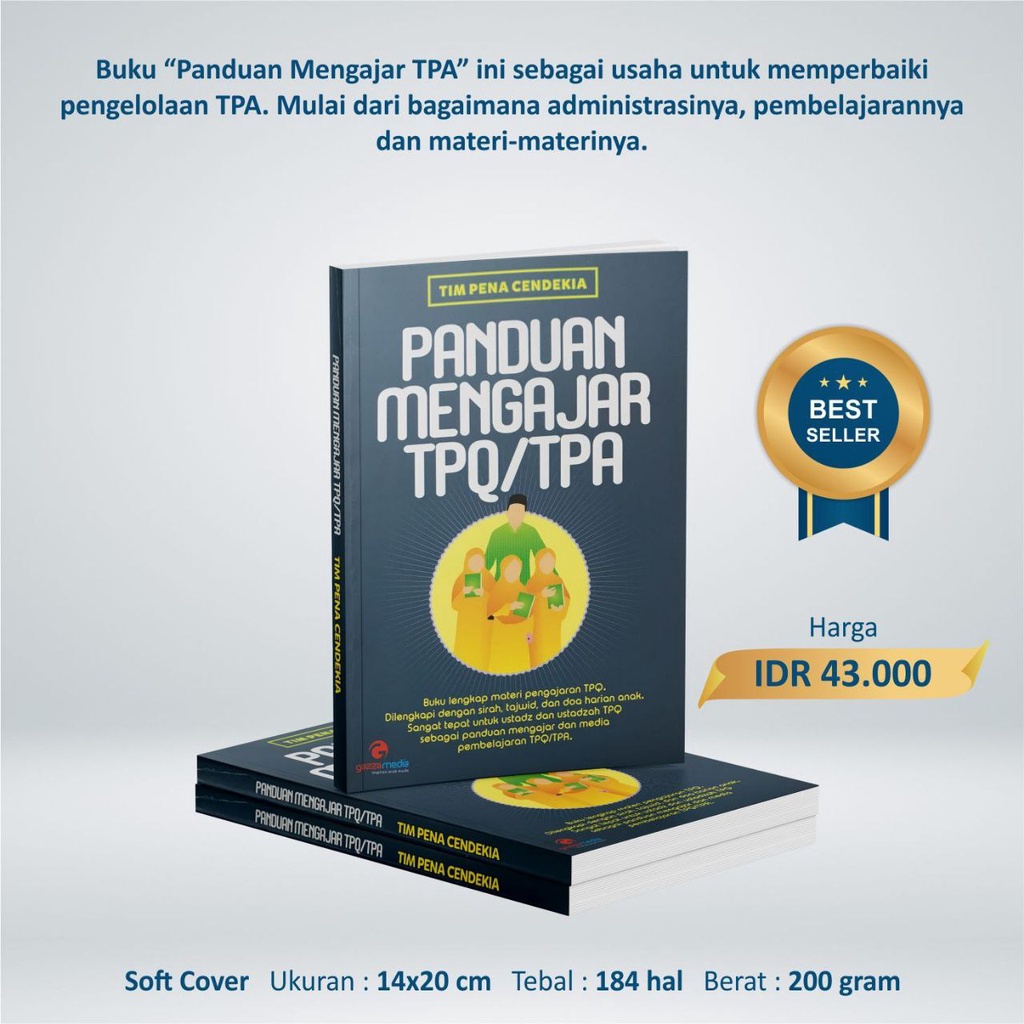 Jual Panduan Mengajar TPQ / TPA Tim Pena Cendekia Penerbit Gazza Media ...
