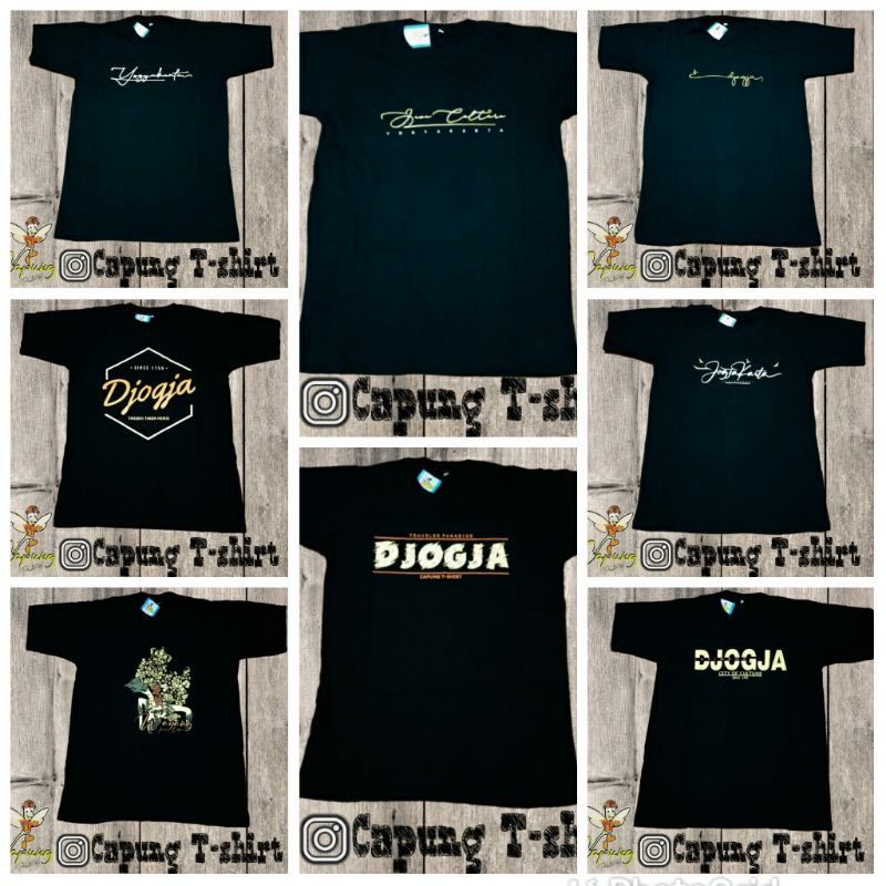 Jual Oblong Jogja Pendek/ Kaos Jogja / Kaos Malioboro /Capung Tshirt | Shopee Indonesia