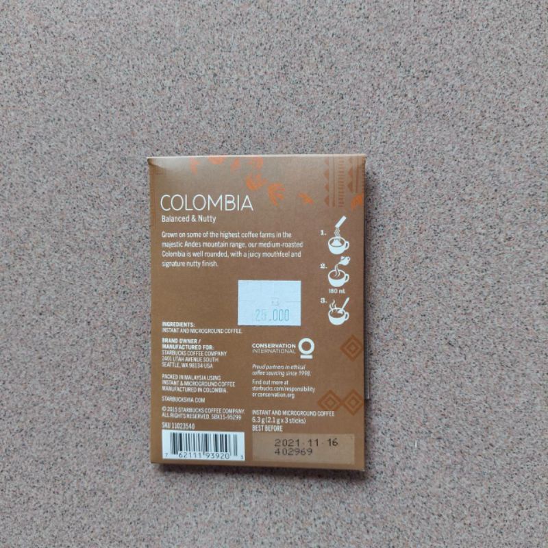 Jual Starbucks Via Colombia (SPECIAL PRICE) | Shopee Indonesia